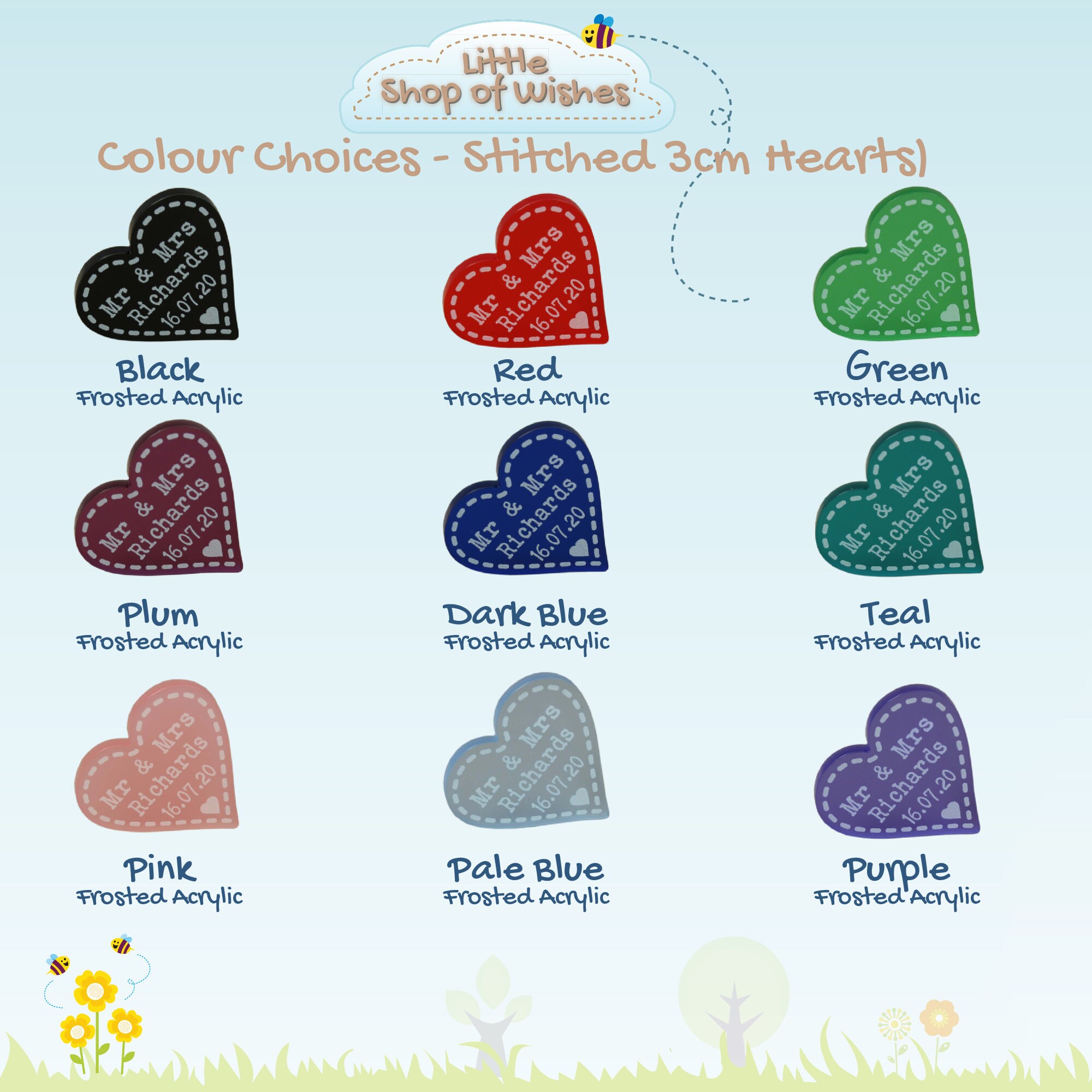 Wedding Favours Party Table Decorations Personalised 3cm - Etsy