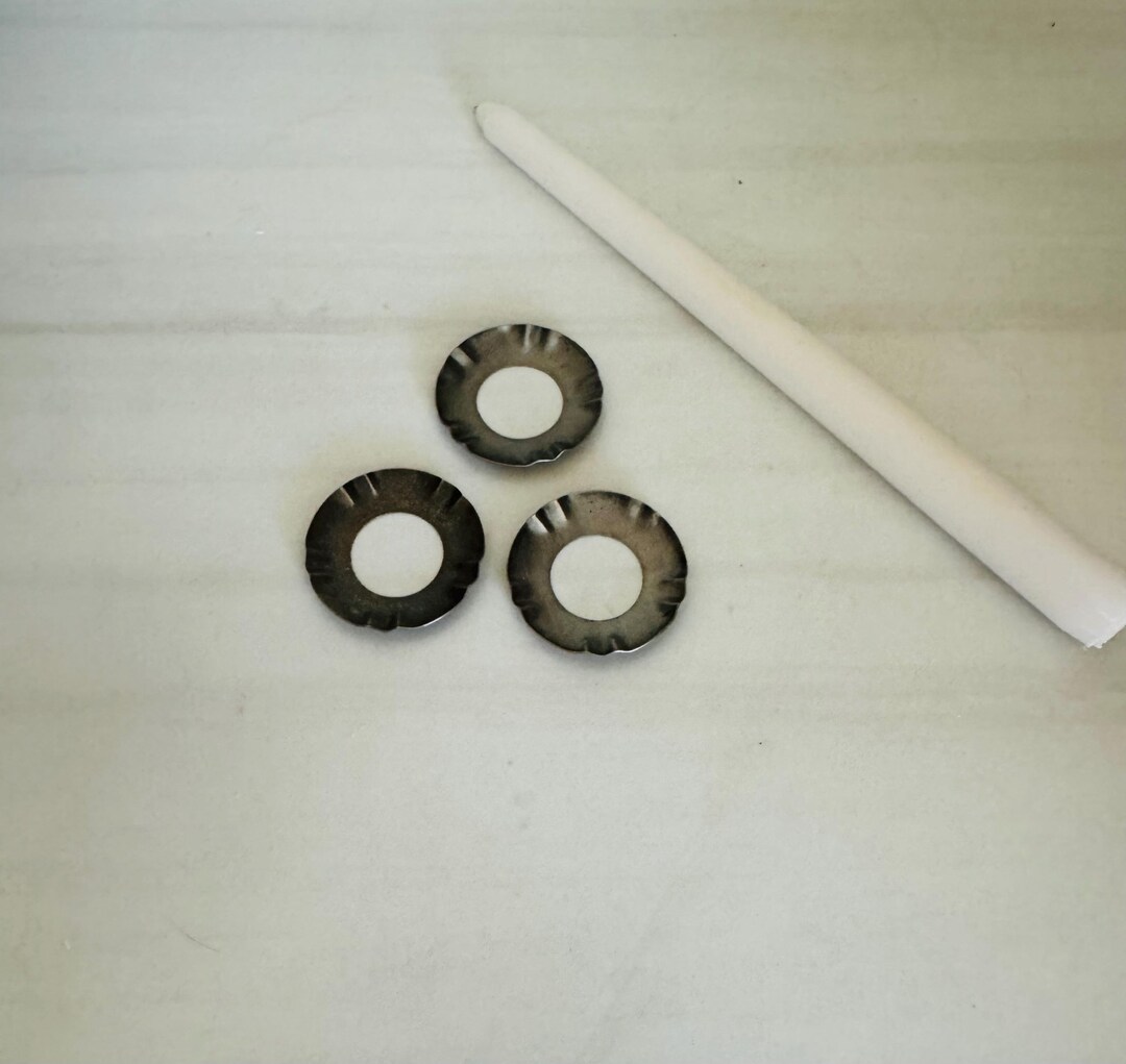 Three Vintage Candle Bobeches, Rings, Candle Collars, Metal - Etsy
