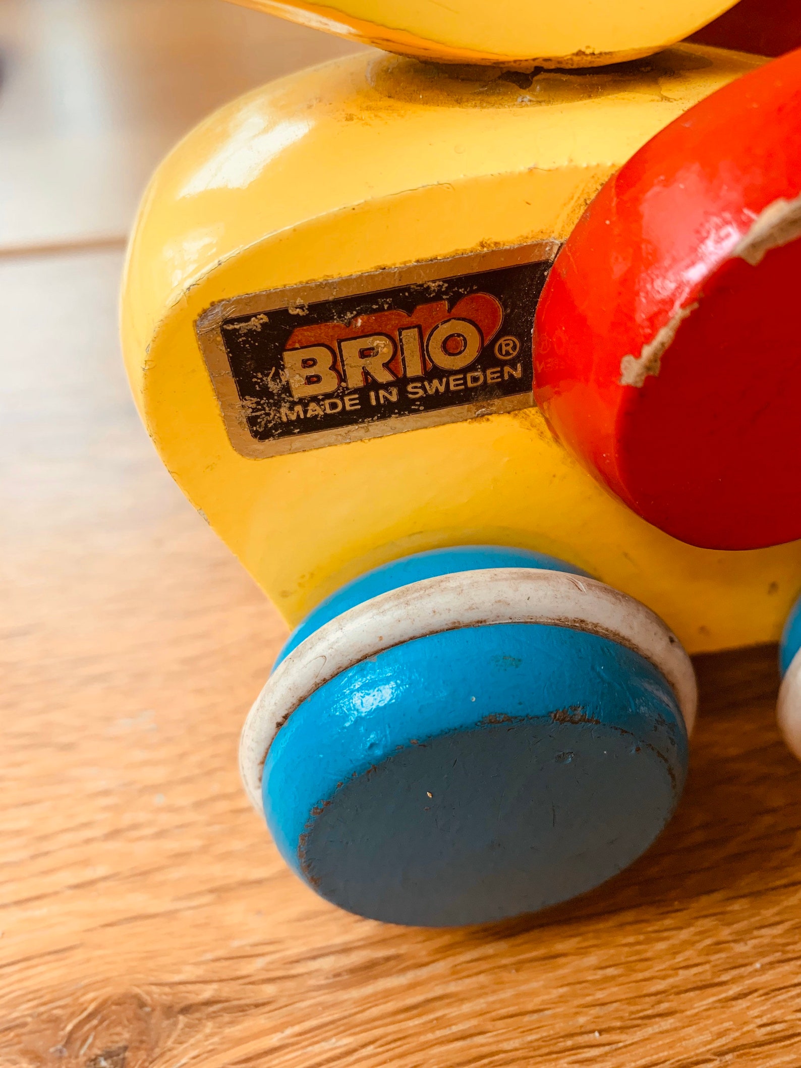 Vintage Brio Duck Wooden Pull Toy - Etsy