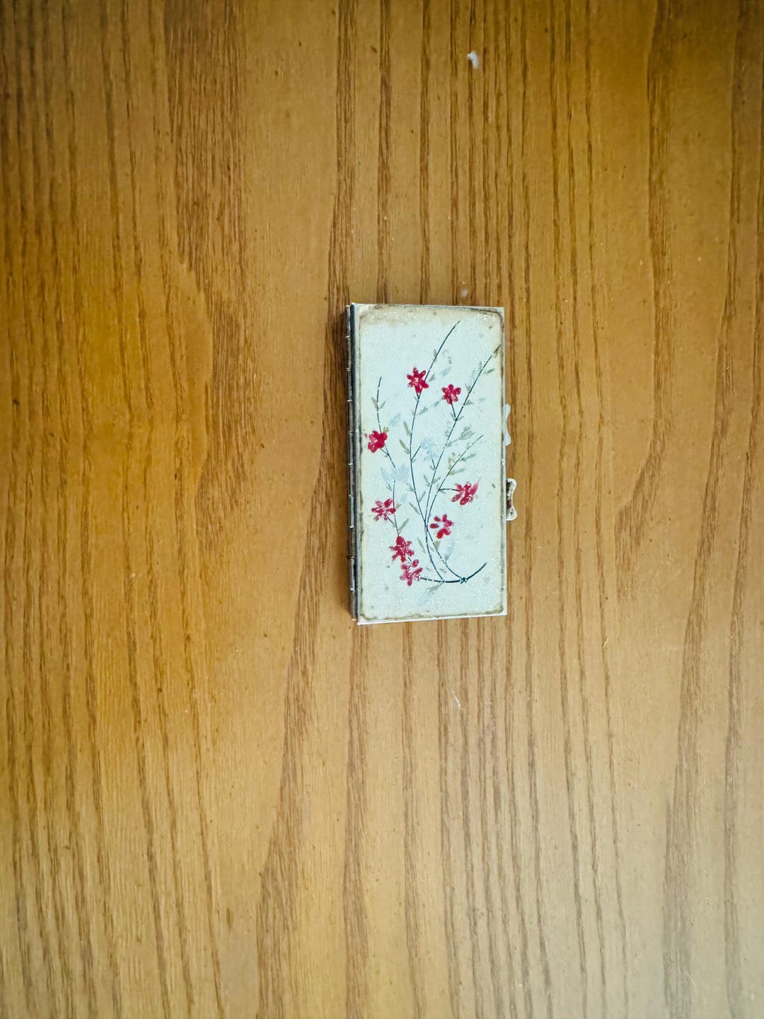 Vintage Pill Box, Floral, Gold - Etsy