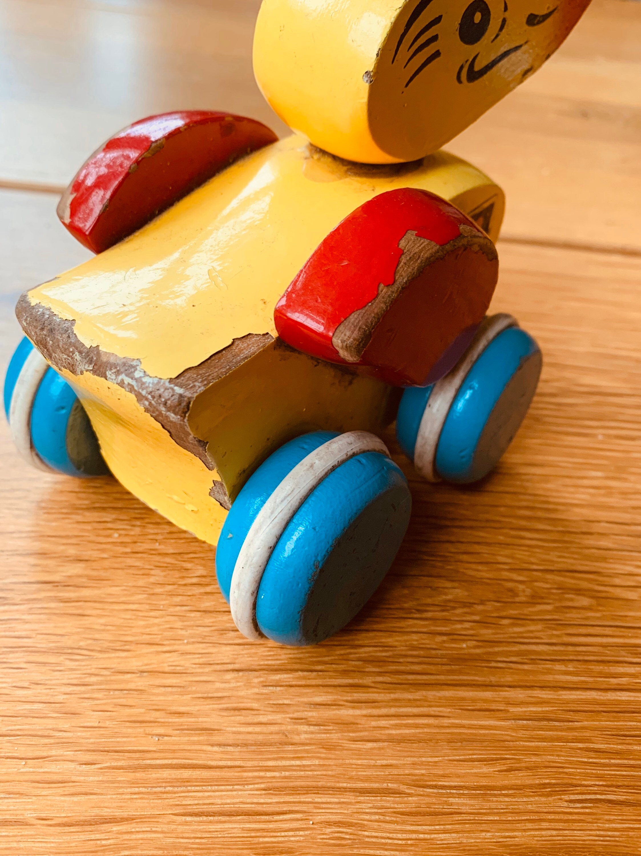 Vintage Brio duck wooden pull toy | Etsy