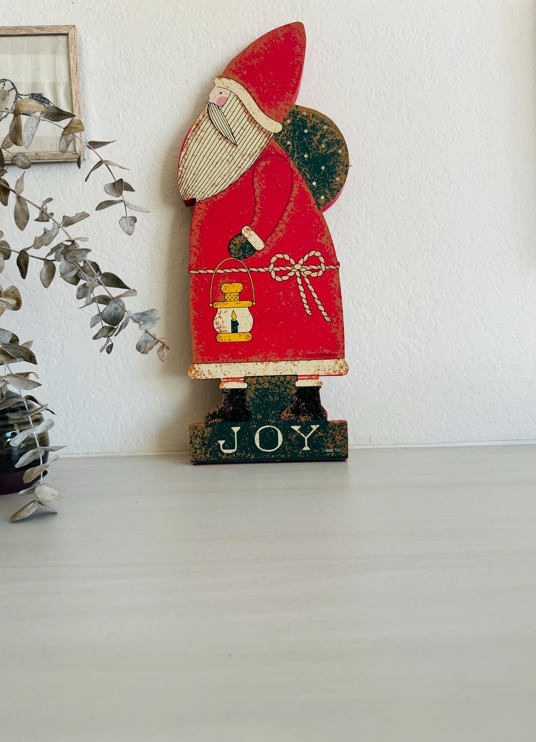 Vintage Santa Wall Hanging, Wood - Etsy