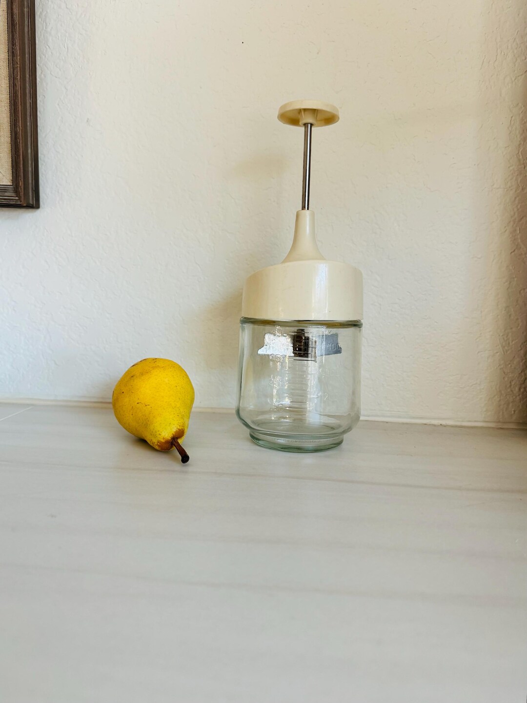 Vintage Nut Chopper, Glass Plastic, Kitchen, Baking, Midcentury - Etsy