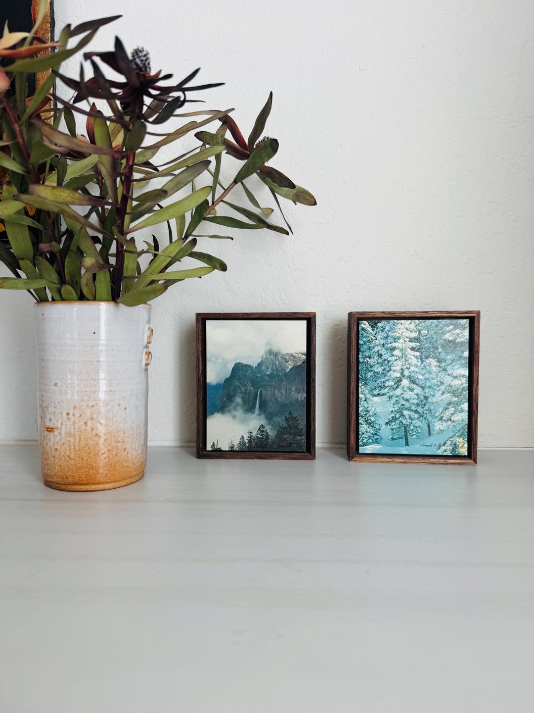 Pair Vintage Paintings, Small, Wood Frames, Midcentury - Etsy