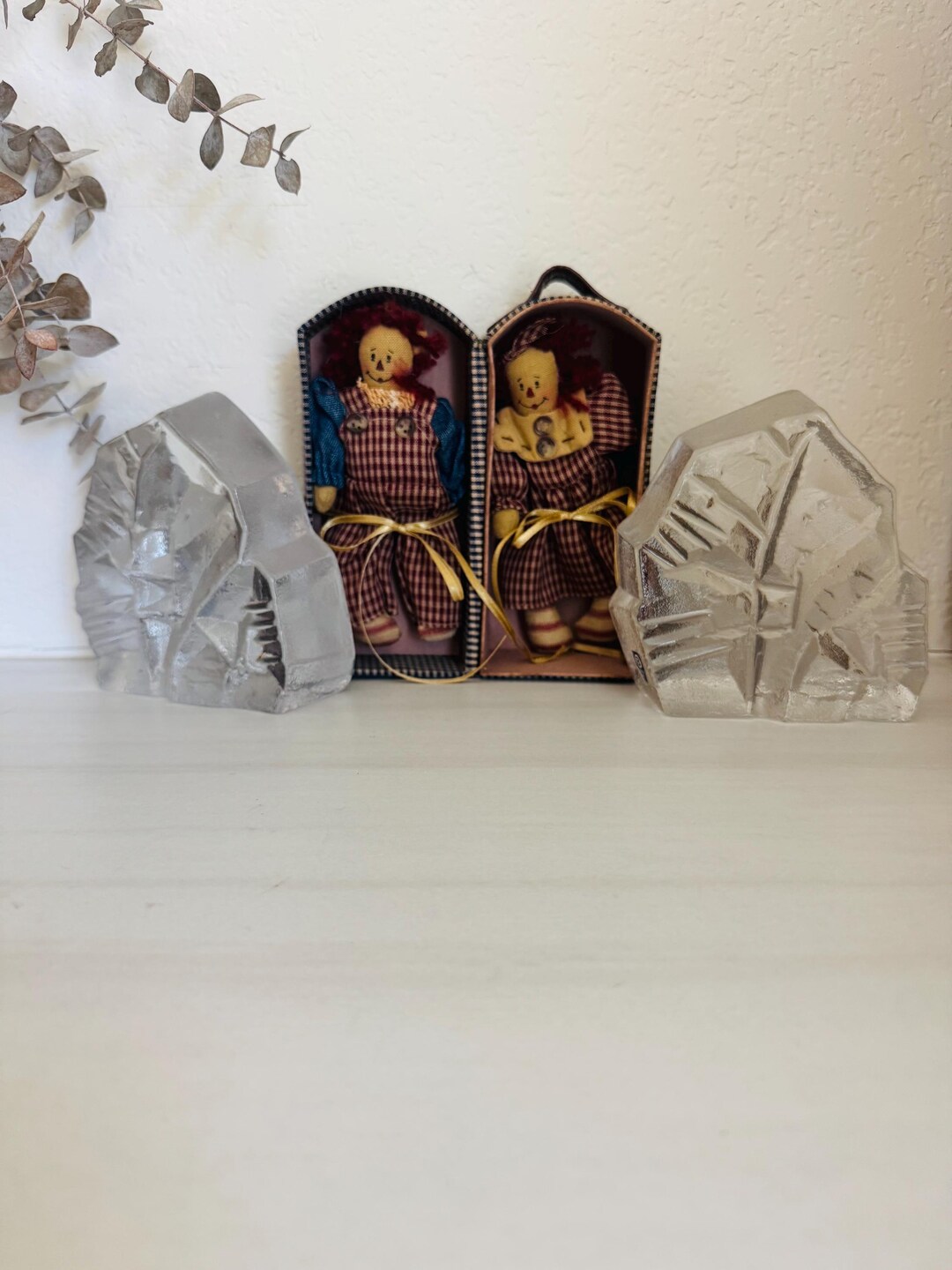 Vintage Raggedy Ann and Andy Dolls, Small, Case - Etsy