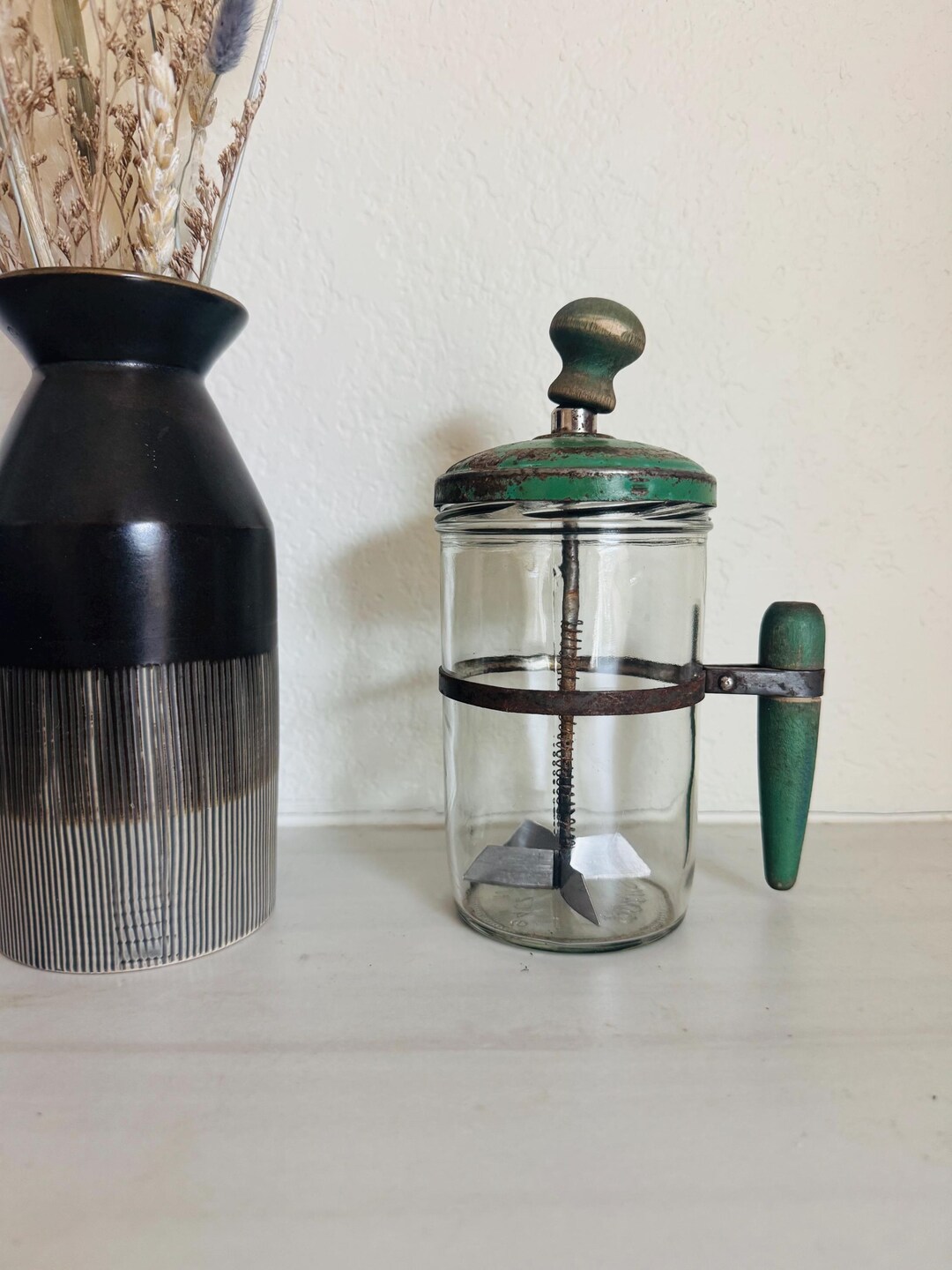 Vintage Nut Chopper, Antique, Glass, Kitchen Decor - Etsy