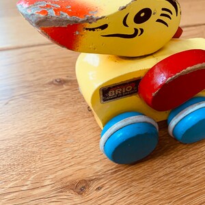 Vintage Brio Duck Wooden Pull Toy, Nursery Decoration, Baby - Etsy