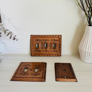 Vintage Light Covers, Metal, Punched Tin, Southwest - Etsy