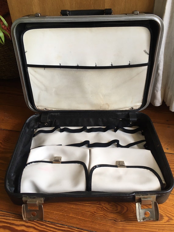 Amazing Vintage Puma 70’s Briefcase very rare Black d… - Gem