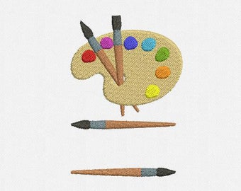 Split Artist Brush Machine Embroidery Designs 1 Size | Etsy