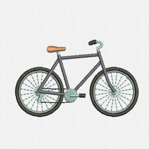 Bicycle Machine Embroidery Design Bike Embroidery Pattern | Etsy