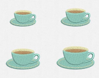 Cup Embroidery | Etsy