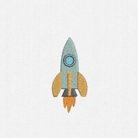 Rocket Embroidery Design. Rocket Mini. Machine Embroidery Design ...