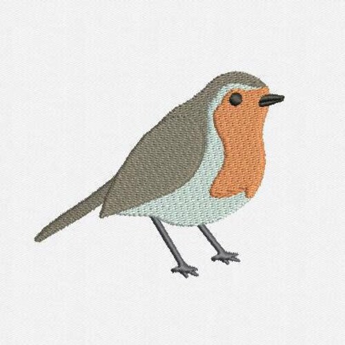 Red Robin Machine Embroidery Design 3 Sizes - Etsy