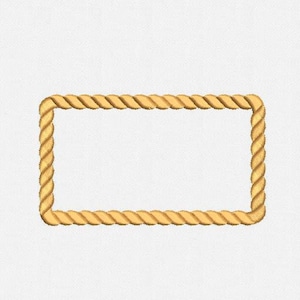 Rectangle Rope Frame Machine Embroidery Designs - 8 Sizes - Etsy