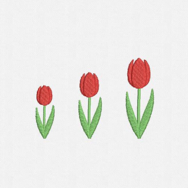 Tulip Embroidery - Etsy