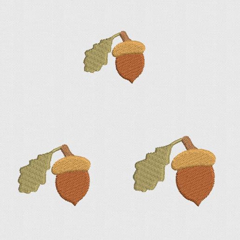 Acorn Embroidery - Etsy