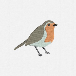 Red Robin Machine Embroidery Design 3 Sizes - Etsy