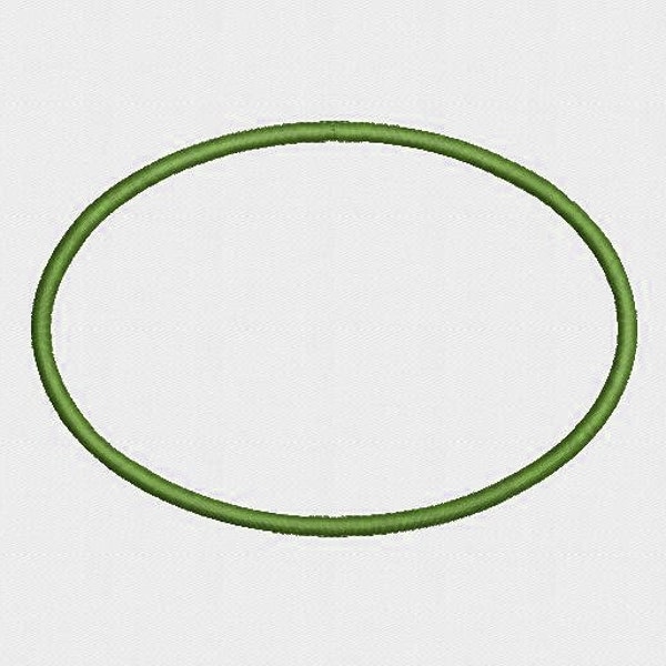 Oval Applique Embroidery Design - Etsy