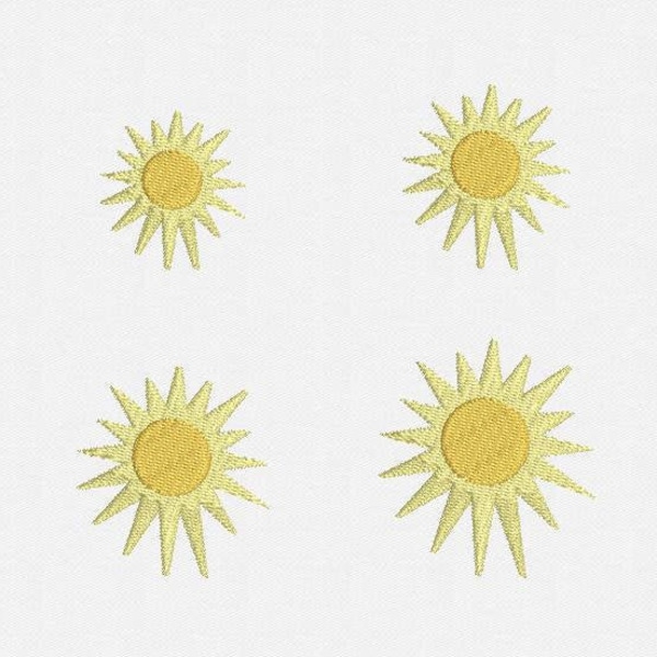 Embroidery Design Sun - Etsy