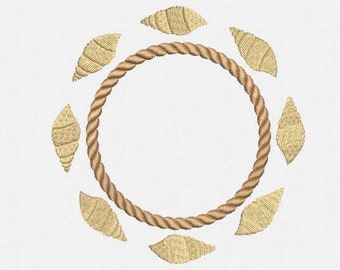 Mini Rope Frame Machine Embroidery Design 3 Sizes | Etsy