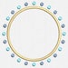 Circle Applique Frame Monogram Machine Embroidery Design - 4 Sizes - Etsy