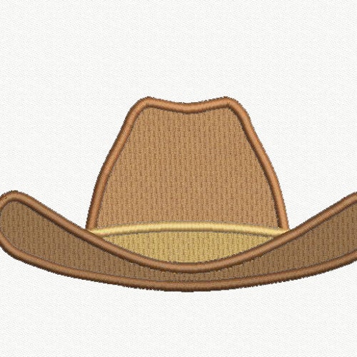 Cowboy Hat Applique Embroidery Design. Cowboy Hat Embroidery. - Etsy