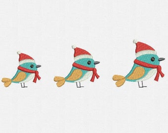 Mini Cardinal 3 Machine Embroidery Design-instant DOWNLOAD - Etsy