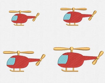 Helicopter Embroidery | Etsy
