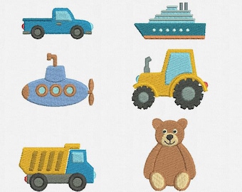 Mini Toys Machine Embroidery Design 9 Designs by 1 Size | Etsy