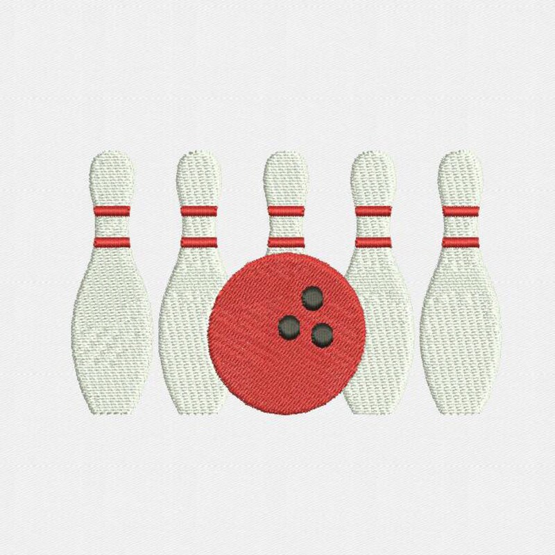 Bowling Embroidery - Etsy