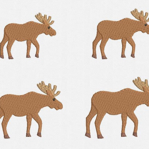 Moose Embroidery Design. Moose Silhouette. Moose Mini - Etsy