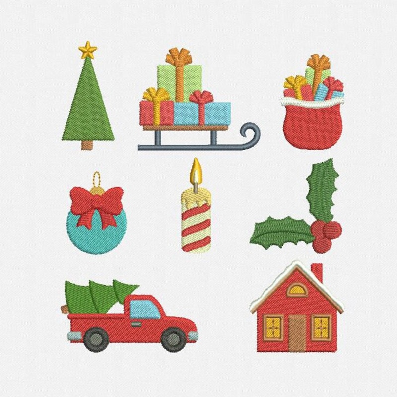 Christmas Machine Embroidery Designs - Etsy