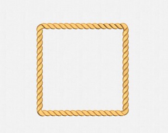 Rope Frames Machine Embroidery Designs 7 Sizes | Etsy