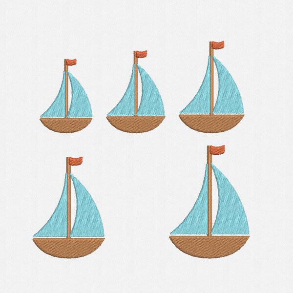 Fish Boat Embroidery - Etsy