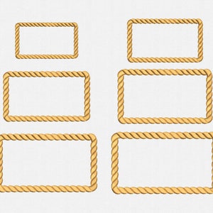 Rectangle Rope Frame Machine Embroidery Designs - 8 Sizes - Etsy