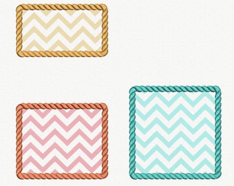 Rope Frames Machine Embroidery Designs 7 Sizes | Etsy