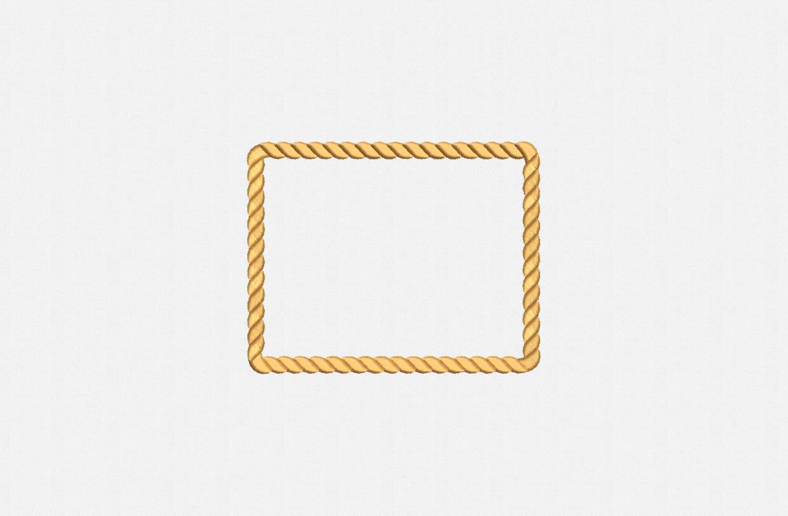 Large Rectangle Rope Frame Applique Machine Embroidery Designs - Etsy