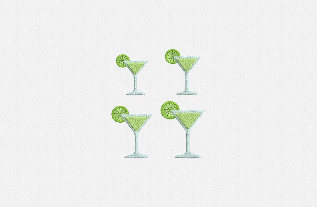 Mini Cocktail Machine Embroidery Design - 4 Sizes - Etsy