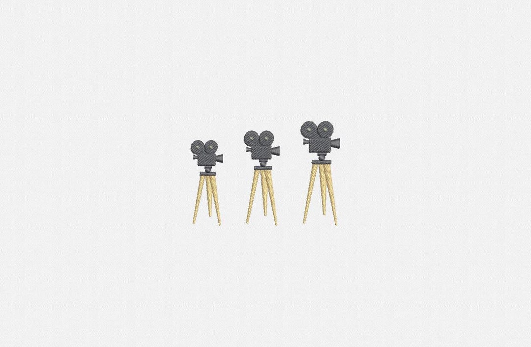Mini Cinema Camera Machine Embroidery Design - 3 Sizes - Etsy