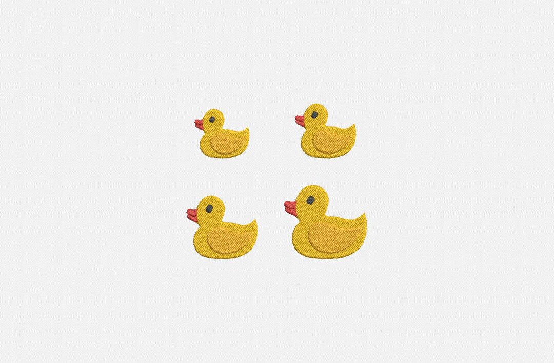 Mini Duck Machine Embroidery Design - 4 Sizes - Etsy
