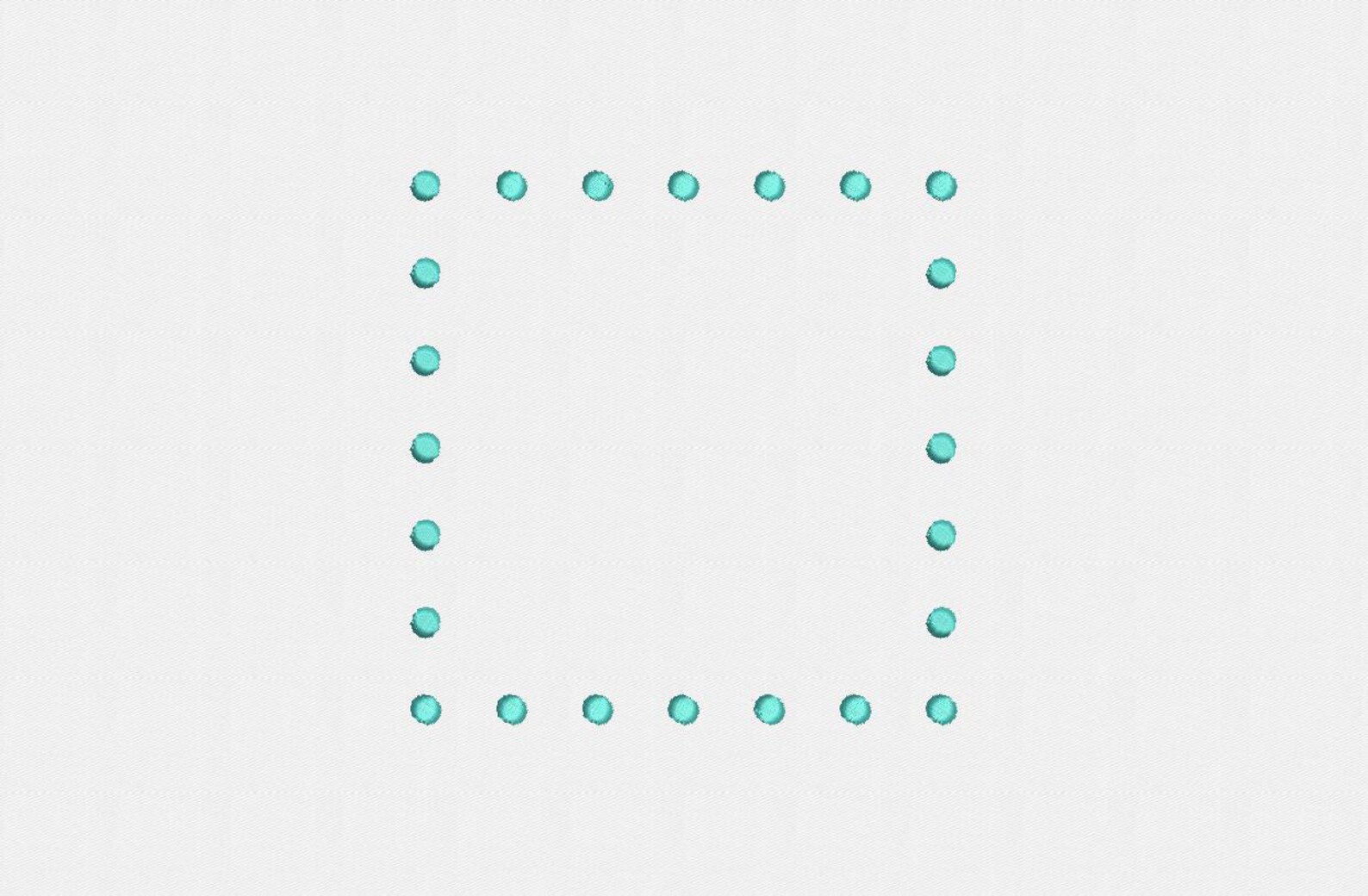 Dotted Square Frame Machine Embroidery Design - 3 Sizes - Etsy