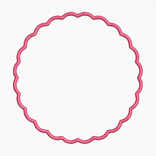 Round Scalloped - Etsy