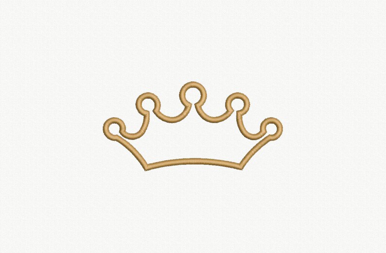Crown Applique Machine Embroidery Design 4 Sizes - Etsy