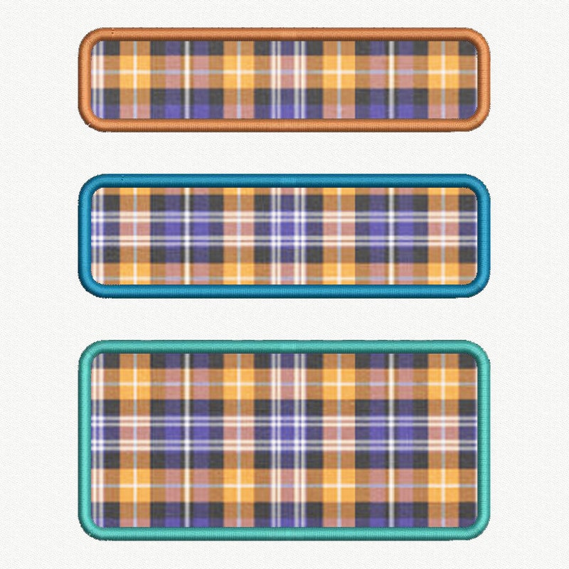 Embroidery Name Tag Frame - Etsy