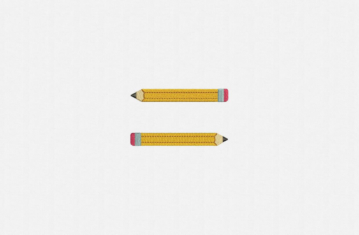 Split Pencils Machine Embroidery Design - 1 Size - Etsy