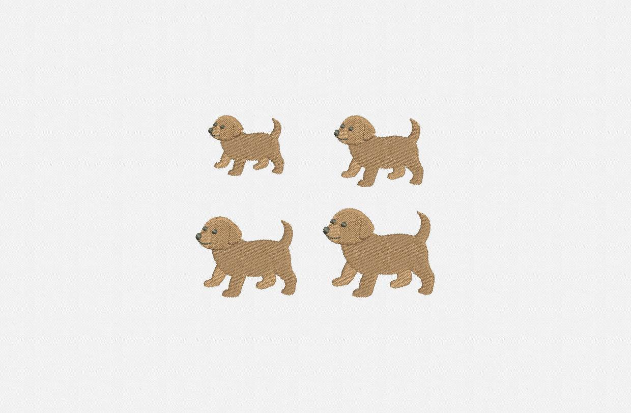 Mini Puppy Machine Embroidery Design - 4 Sizes - Etsy