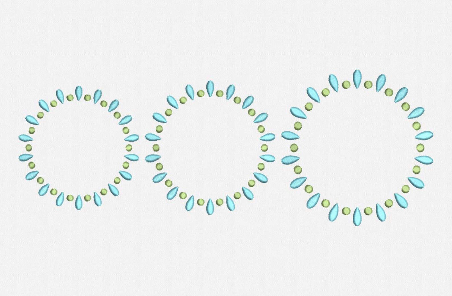 Dotted Monogram Frame Machine Embroidery Design 3 Sizes - Etsy