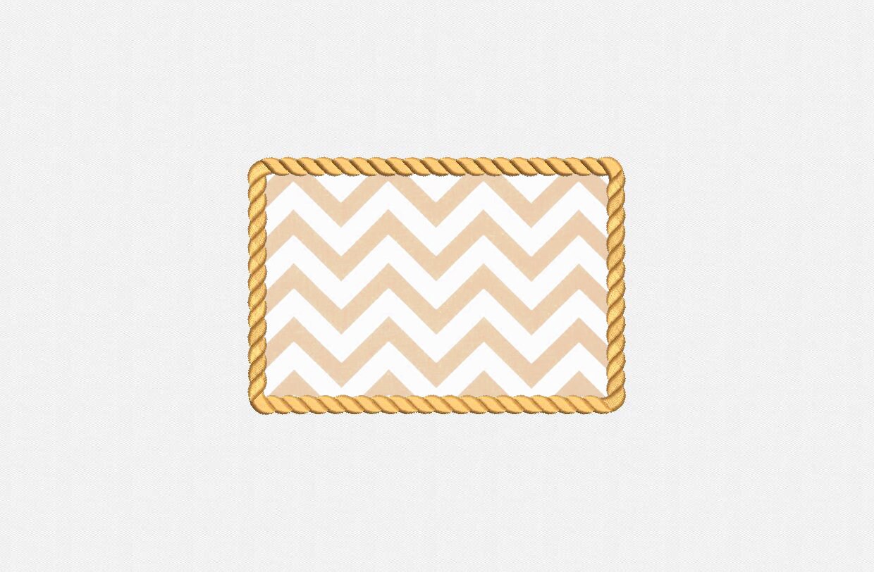 Large Rectangle Rope Frame Applique Machine Embroidery Designs - Etsy