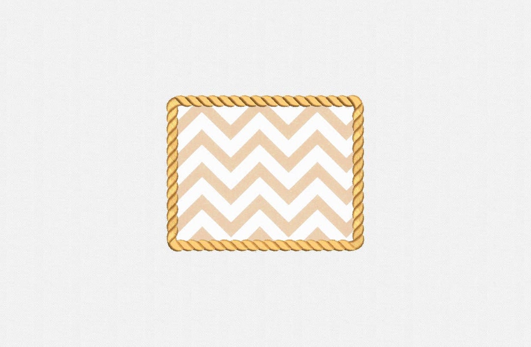 Large Rectangle Rope Frame Applique Machine Embroidery Designs - 4 ...